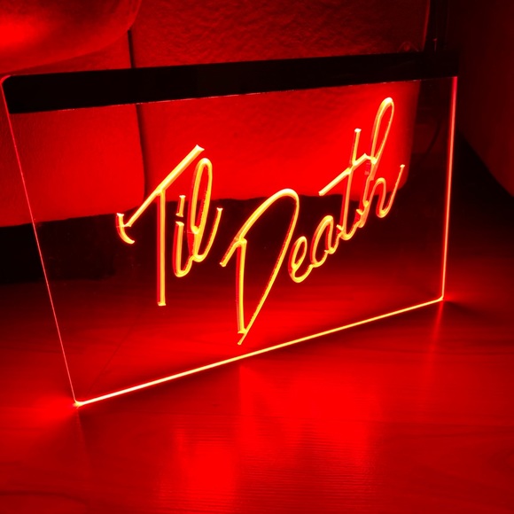 Other | Till Death Led Neon Light Sign 8x12 | Poshmark